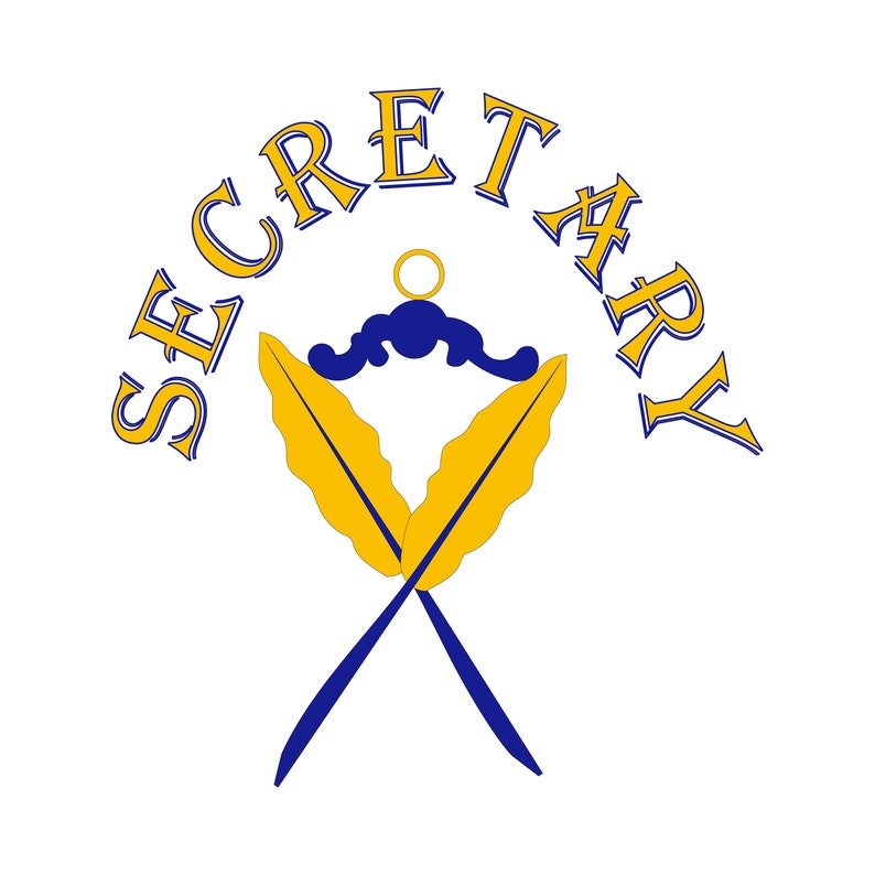 Lodge Secretary Crossed Pens SVG Silhouette & Cricut Cut - Etsy