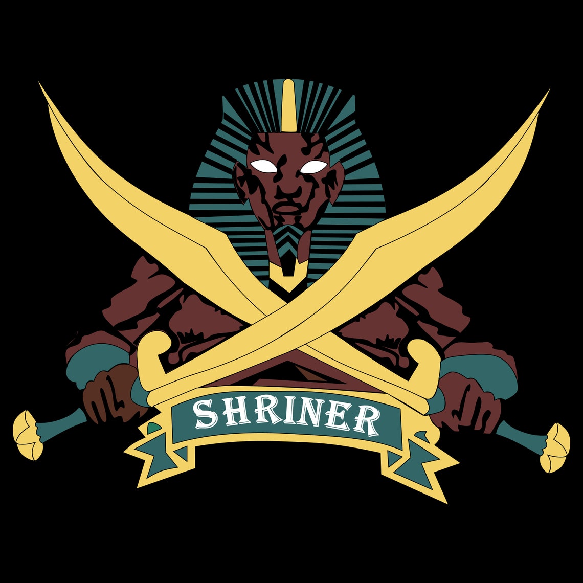 Shrine Knight 2- PH Masonry- Silhouette and Cricut Cut Files - Jpeg ...