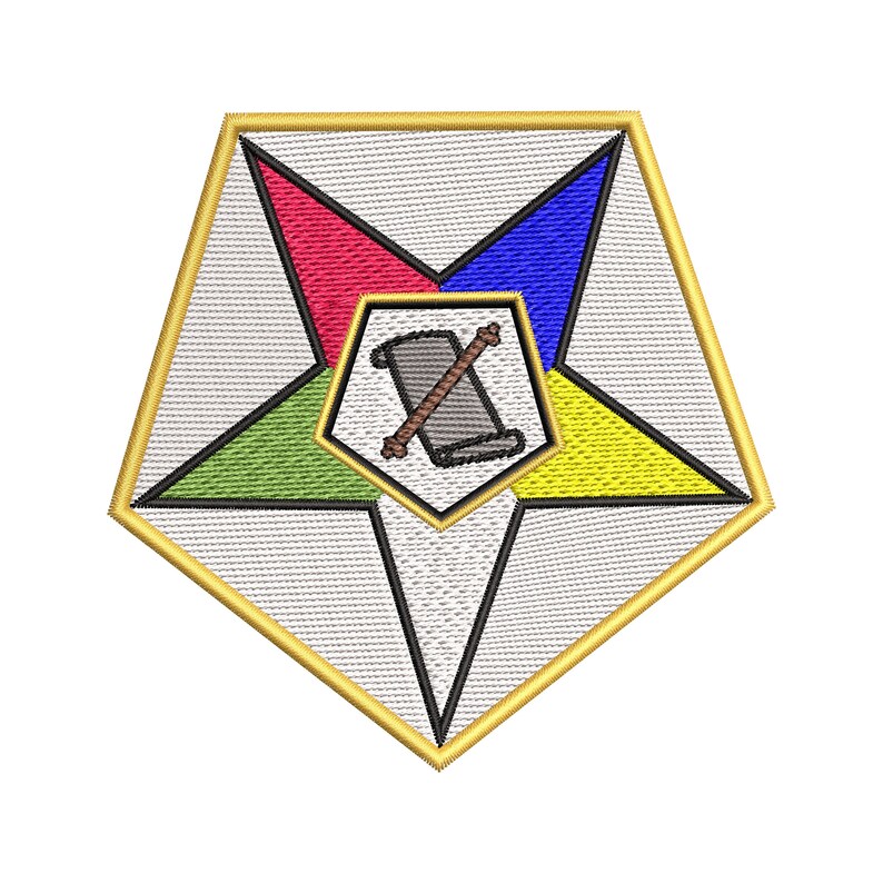 O.E.S. Grand Conductress Emblem Digital Machine Embroidery - Etsy