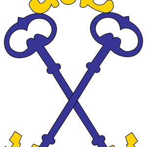 Lodge Treasurer Crossed Keys SVG - Silhouette & Cricut Cut Files - Jpeg ...