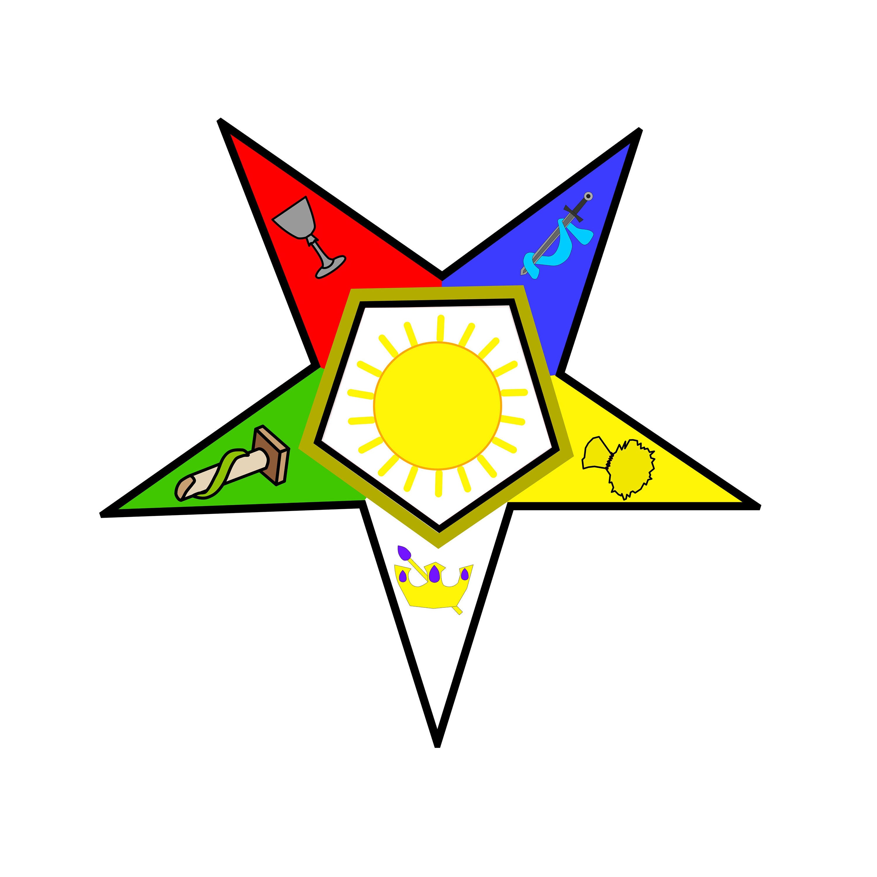 O.E.S. Associate Matron Silhouette Cut Files Jpeg Svg | Etsy