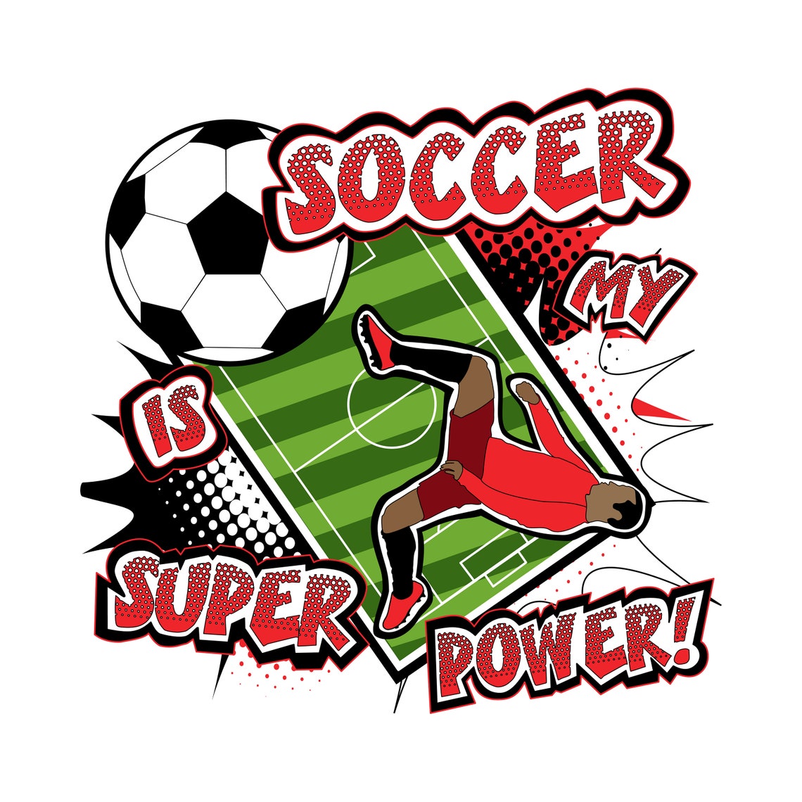 Soccer is My Super Power Design Silhouette and Cricut Cut - Etsy
