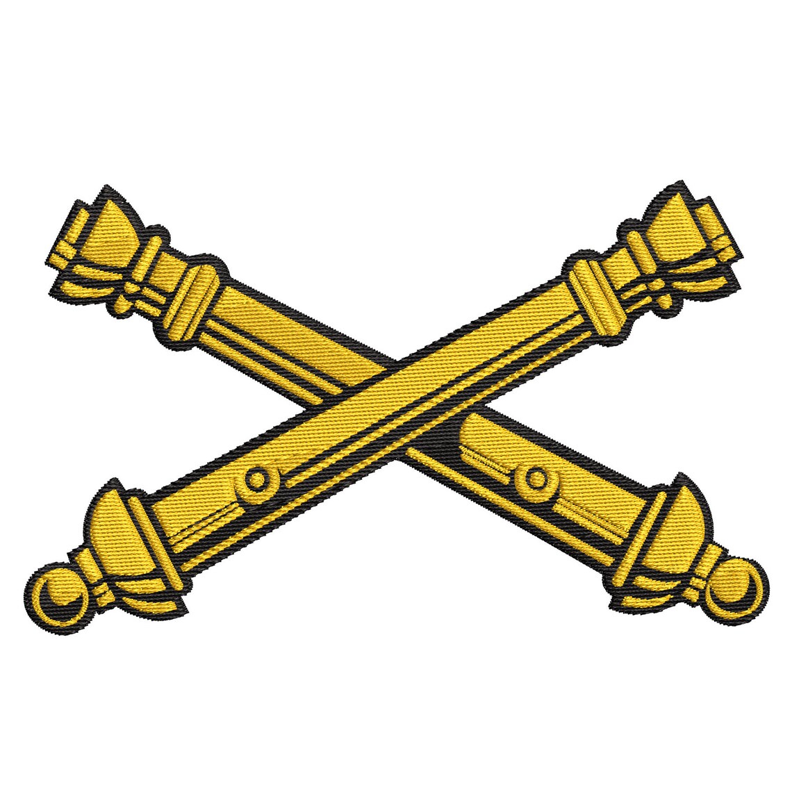Cross Cannons - Digital Machine Embroidery File - 2x3, 3x4, 4x5, 4x6 ...
