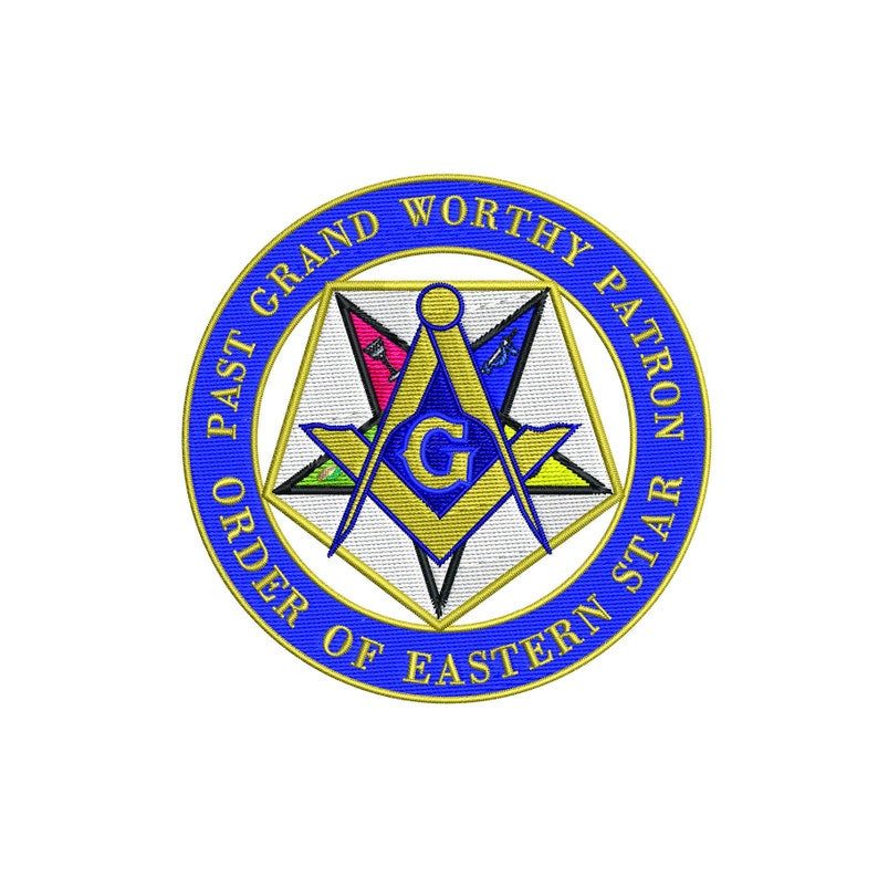 PHA OES Past Grand Worthy Patron Officer Designs embroidery | Etsy