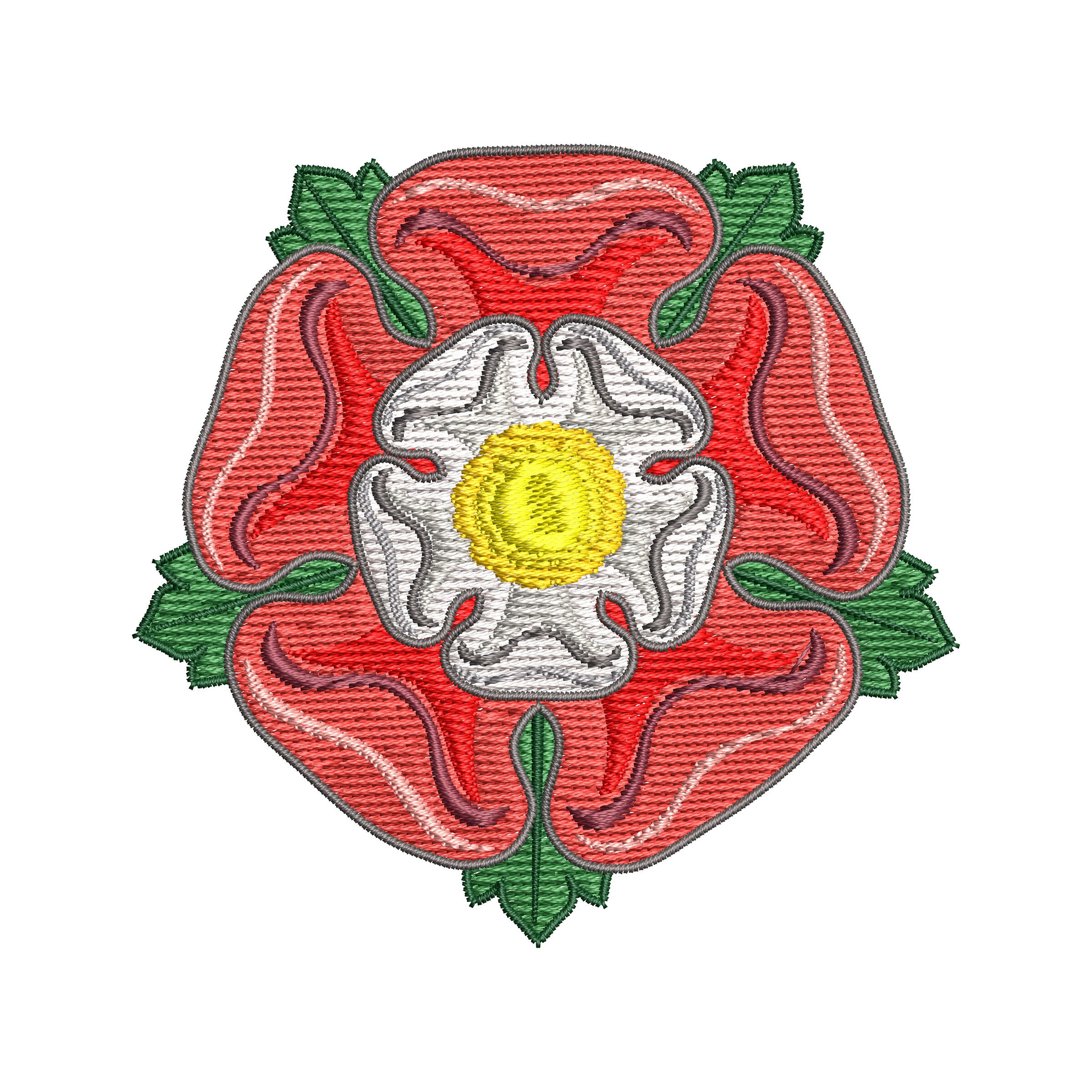 Tudor Rose Digital Machine Embroidery Design 2x2 3x3 4x4 - Etsy