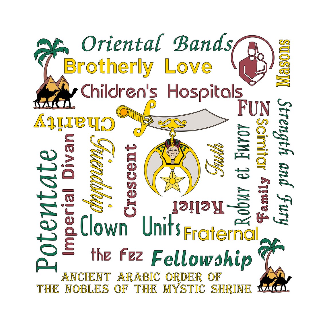 Shrine Word Square- Silhouette and Cricut Cut Files - Jpeg, Svg, Eps ...