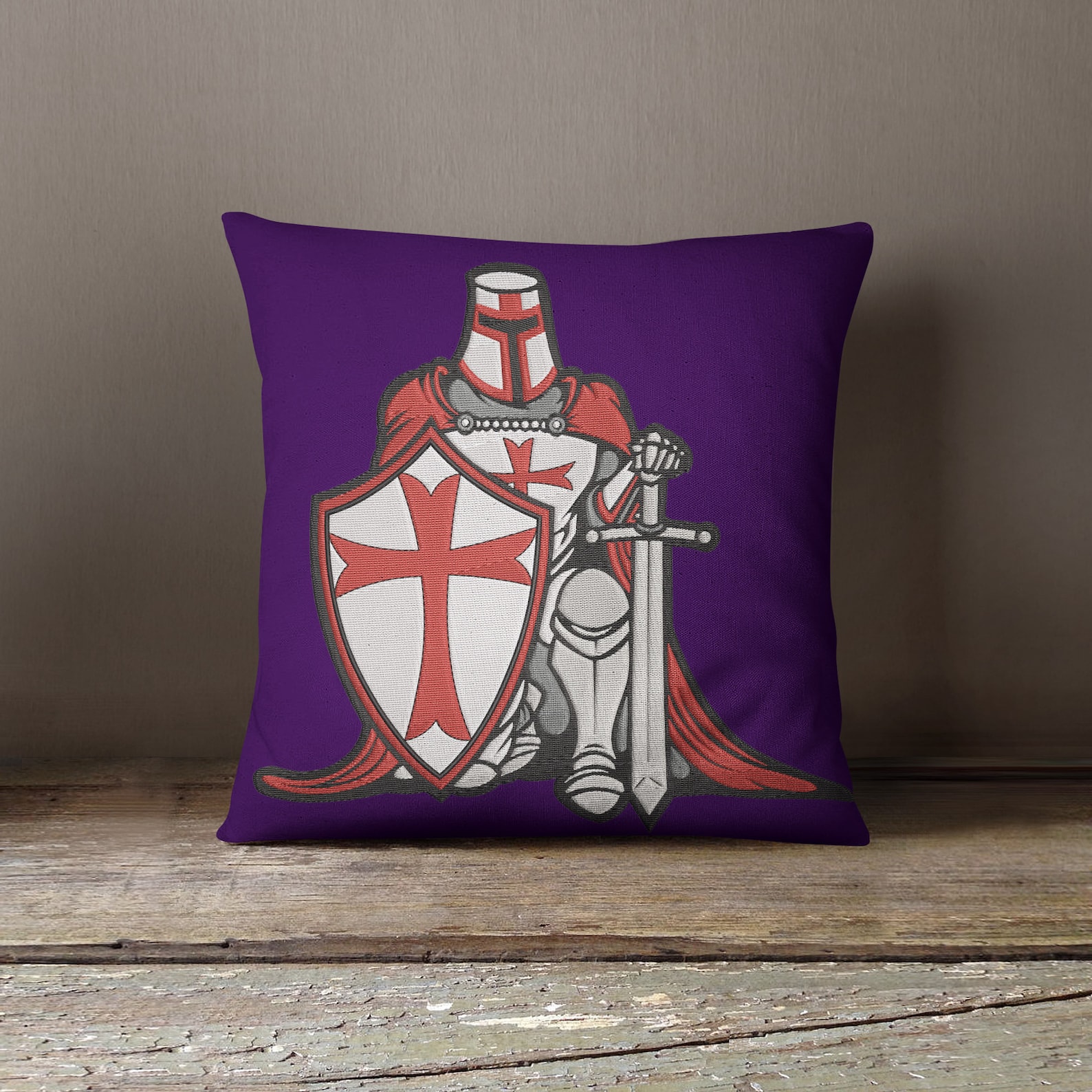Knight Templar or Crusader Digital Machine Embroidery Design - Etsy