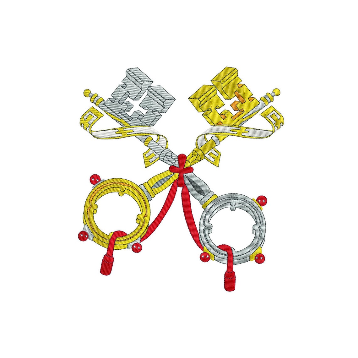 Ornate Crossed Keys - Treasurer Badge - Multiple Orders- Digital ...