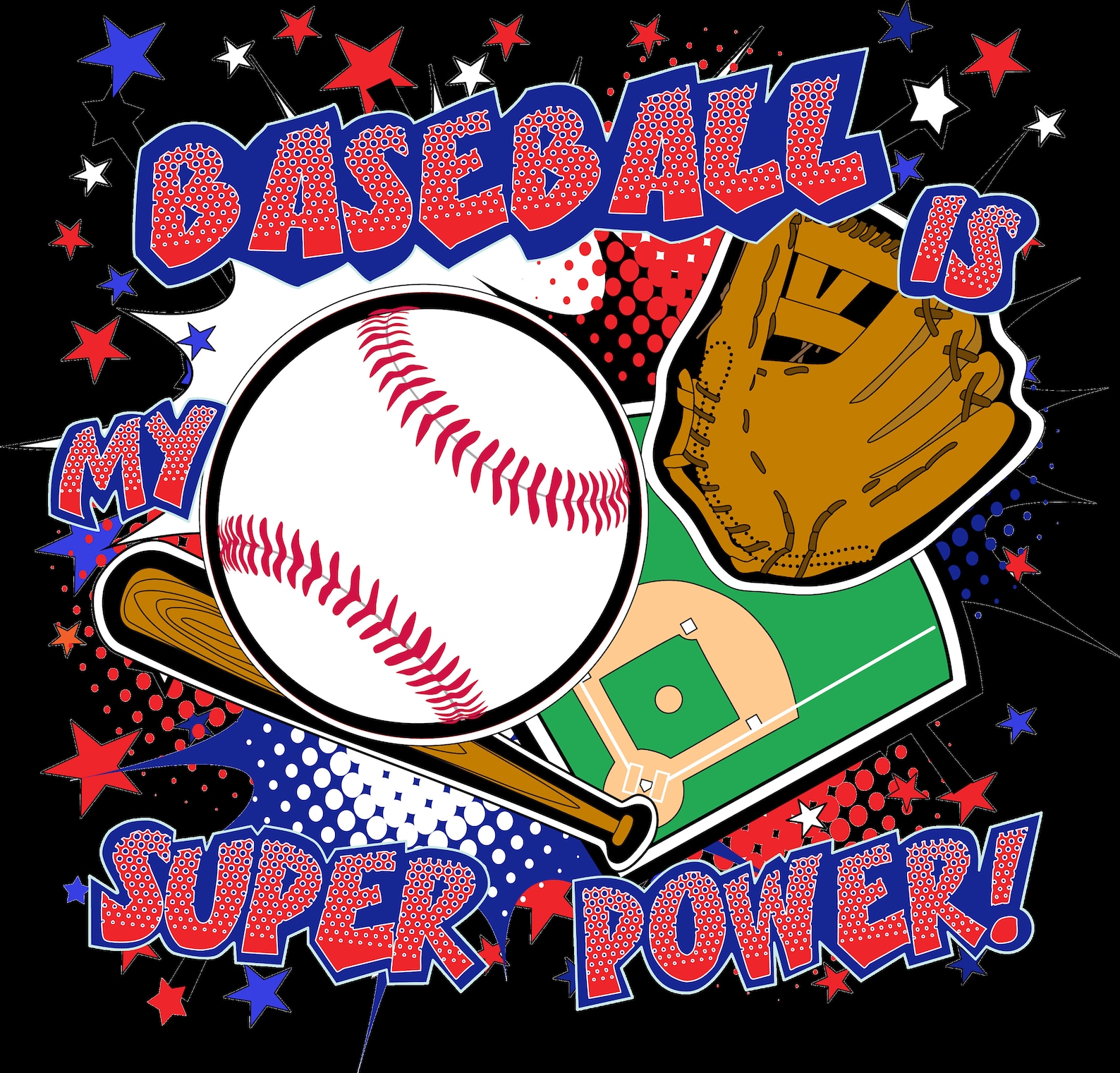 Baseball is My Super Power Design Silhouette and Cricut Cut - Etsy
