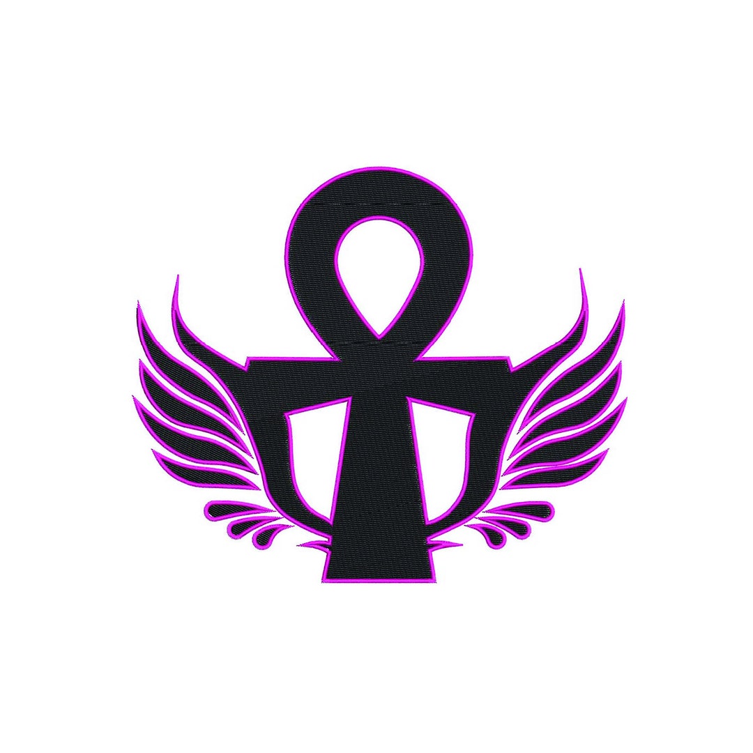 Ankh With Wings- Embroidery Design - 4x4, 5x6, 7x8, 9x10, and 11x12 - Etsy
