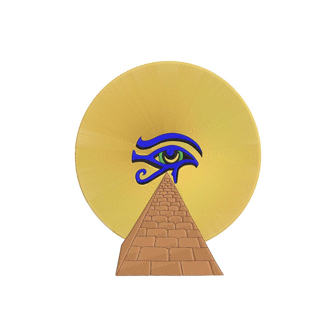 Radiant Eye of Ra - Embroidery Design - 4x4, 6x6, 7x8, 9x10, 11x12, and ...