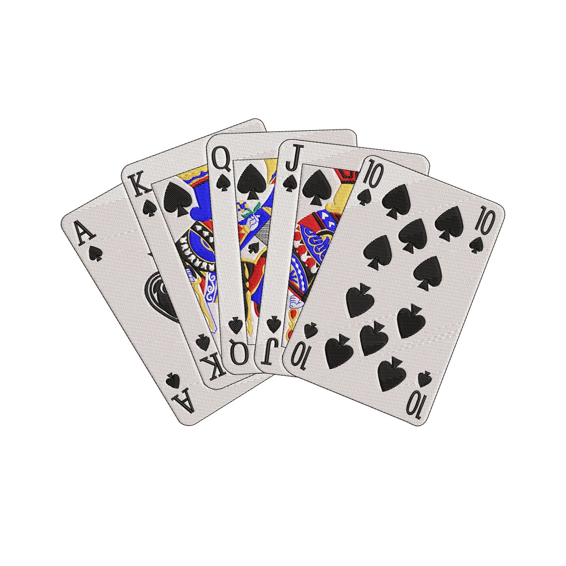 Playing Cards - Digital Machine Embroidery Design - 3x4, 4x5, 5x6, 5x7 ...