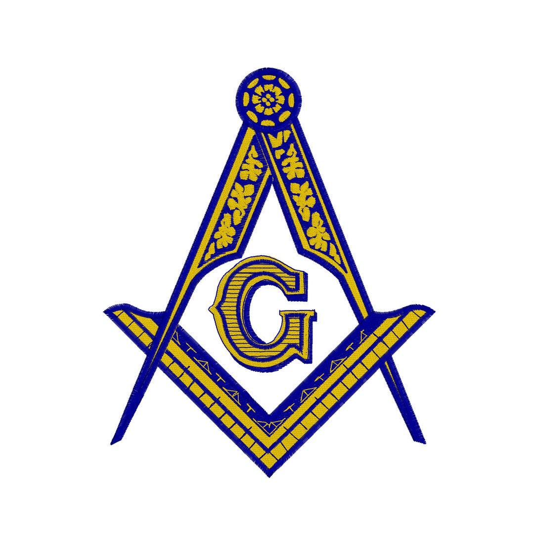 Fellowcraft 5x6 - Square and Compasses - Embroidery Design Digital File ...