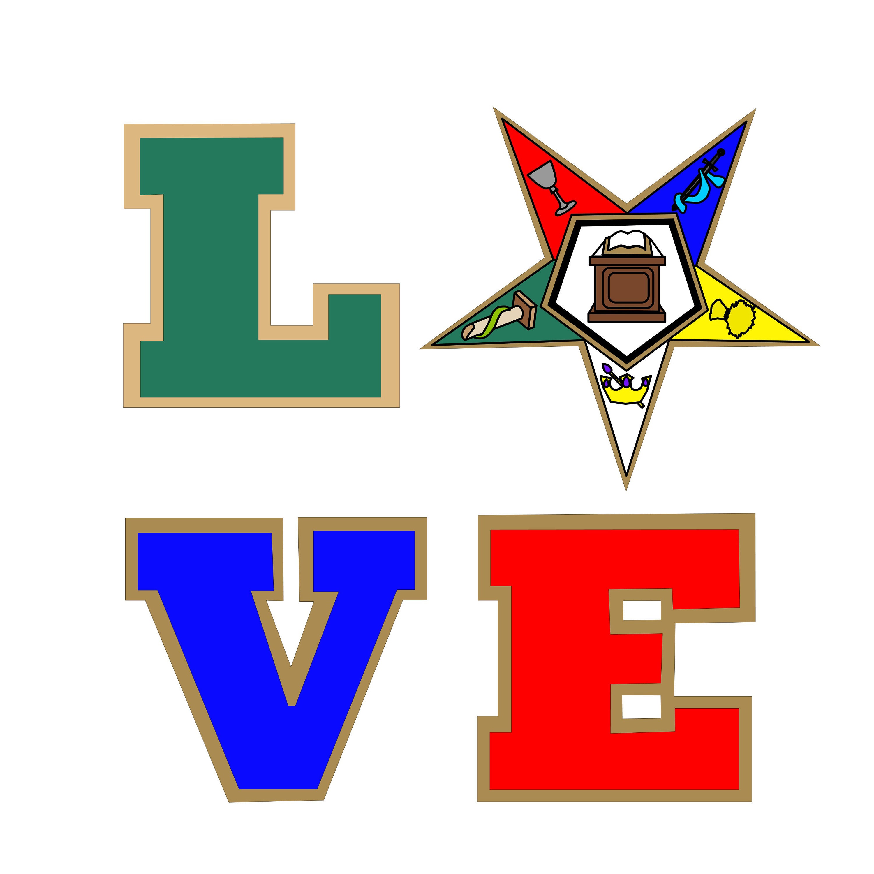 OES Love- Silhouette and Cricut Cut Files - Jpeg, Svg, Eps, Png, Gsp ...