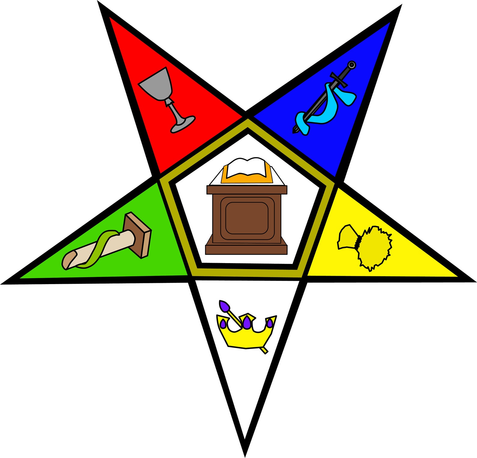 PHA O.E.S. Order of Eastern Star Emblem With Altar- Silhouette & Cricut ...