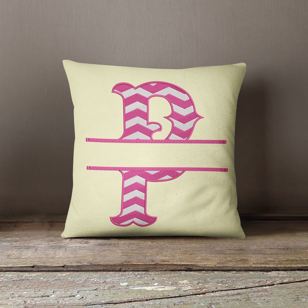 Chevron Monogram P - Embroidery Design - 2.5x2.5, 3x3, 4x4, 5x5, 6x6 ...