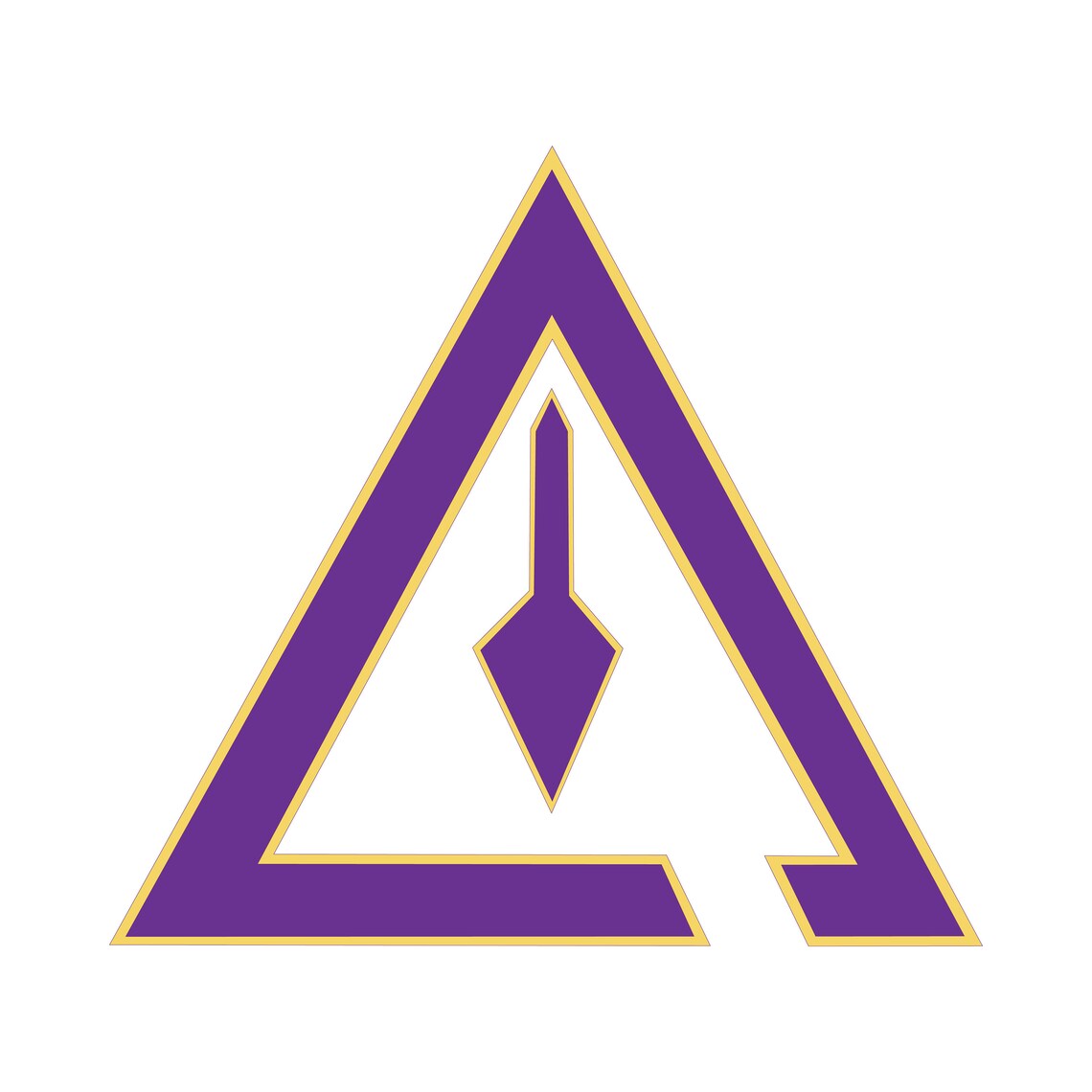 York Rite Emblem Trowel in Triangle Silhouette and Cricut | Etsy