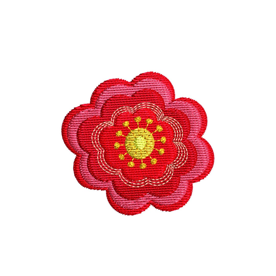Mexican Poppy - Small Sizes - Cinco De Mayo - Embroidery Design - 1.5x1 ...