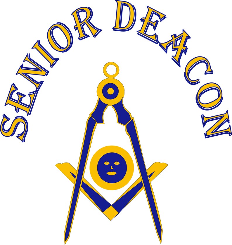 Senior Deacon Badge SVG Silhouette & Cricut Cut Files - Etsy