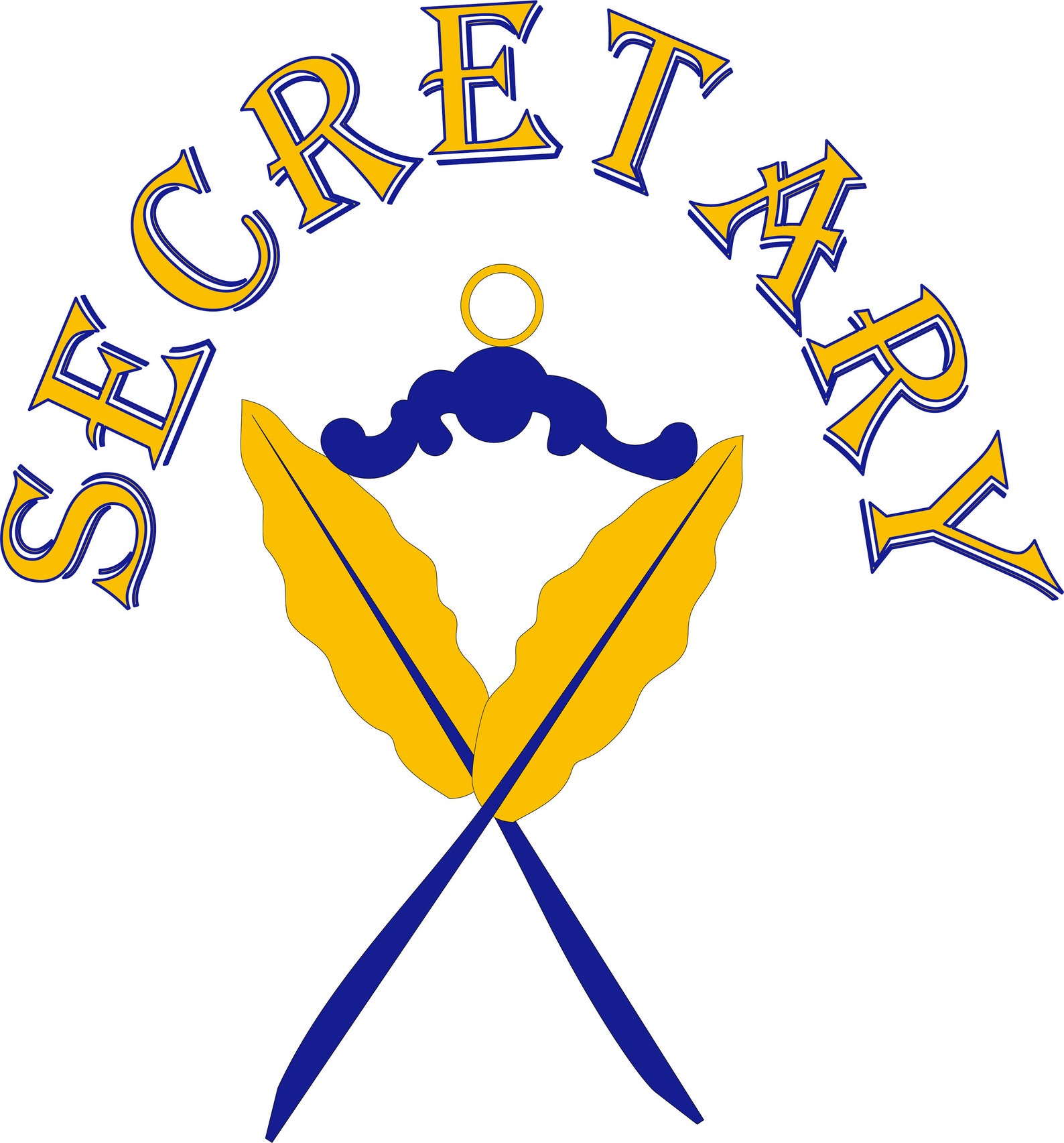 Lodge Secretary Crossed Pens SVG - Silhouette & Cricut Cut Files - Jpeg ...