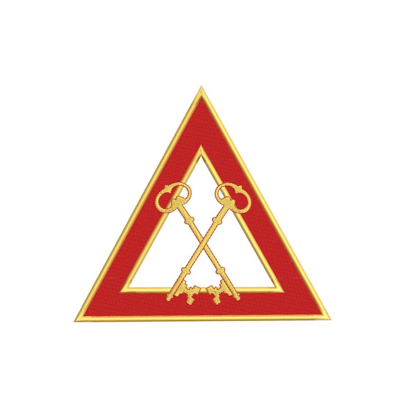 Royal Arch Masons - Treasurer Badge - Embroidery Design - Bearing ...