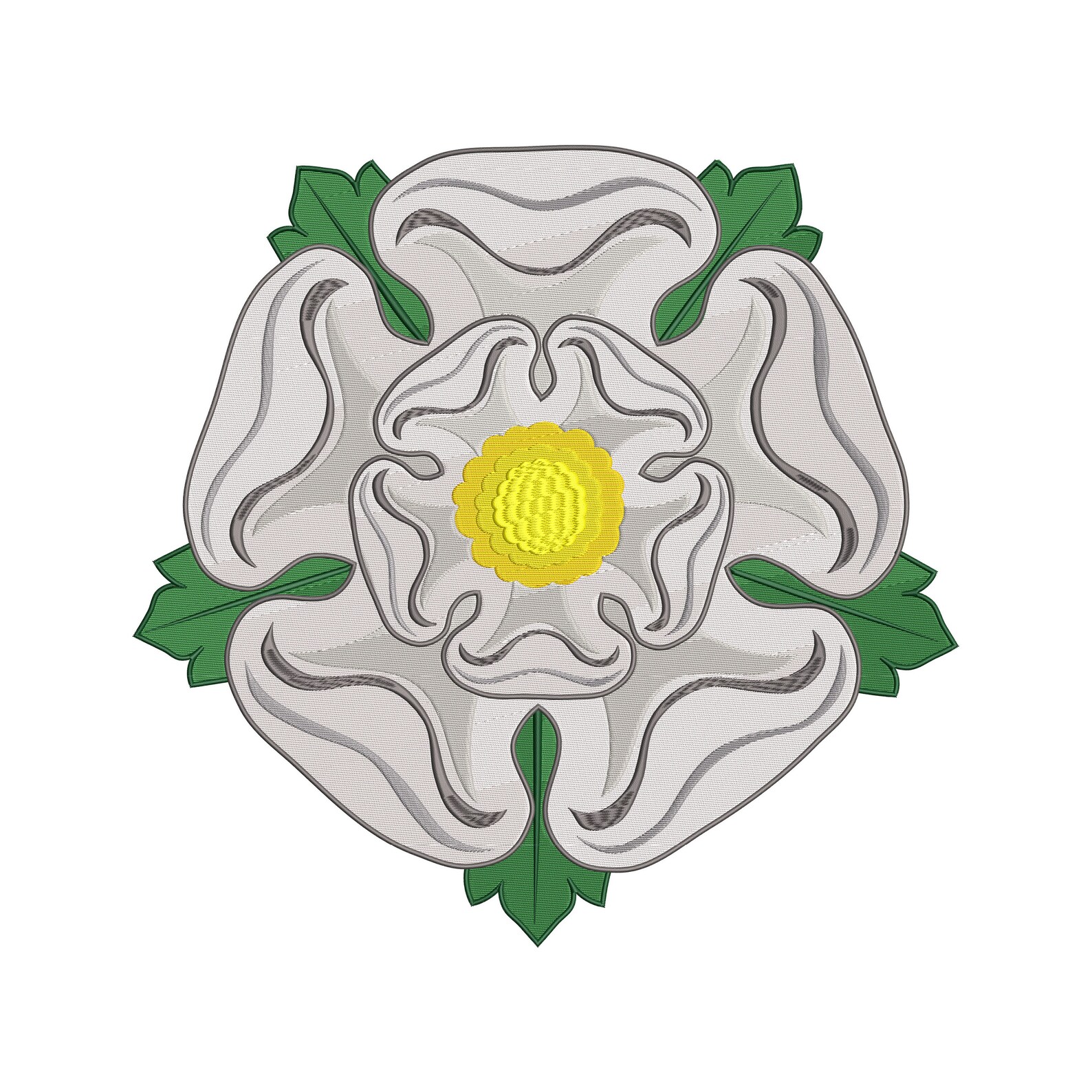 Yorkshire Rose Digital Machine Embroidery Design 3x3 4x4 | Etsy