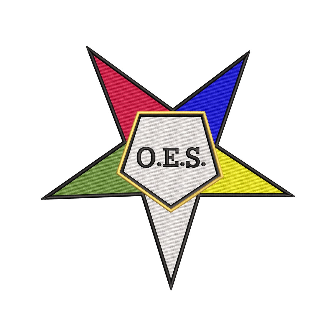 Simple OES Star Embroidery Design Digital File 3x3 4x4 | Etsy