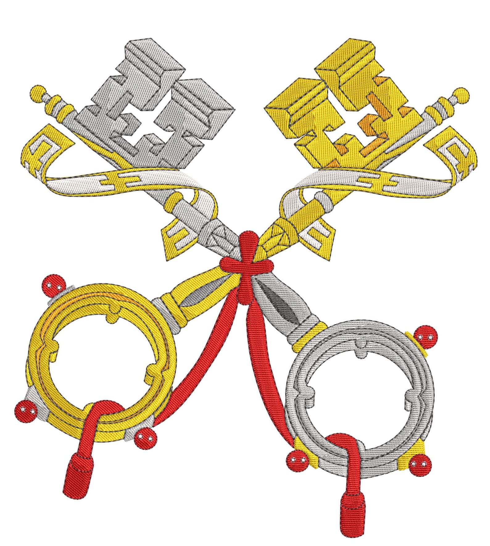 Ornate Crossed Keys - Treasurer Badge - Multiple Orders- Digital ...