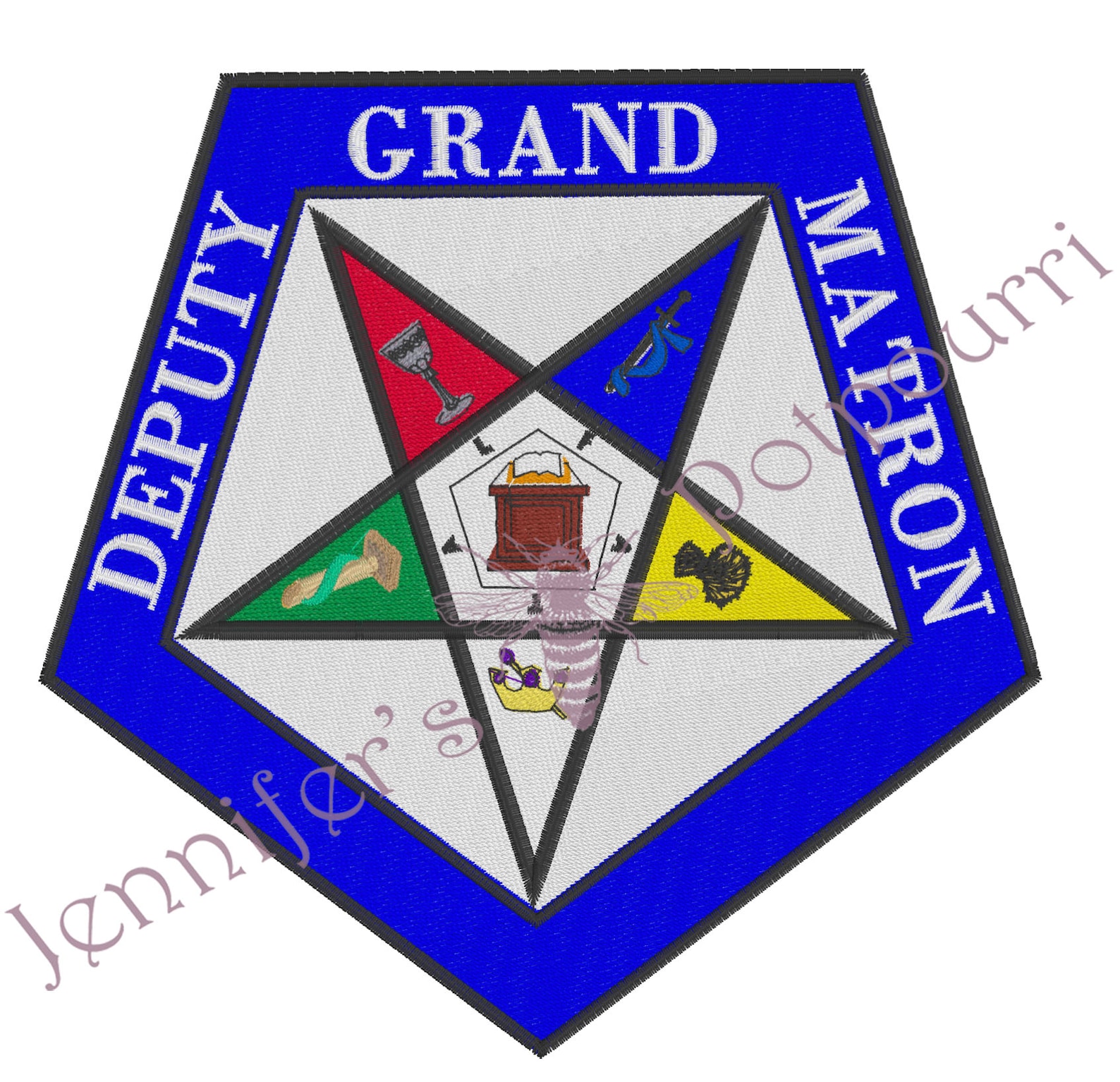 Prince Hall Eastern Star Chapter Deputy Grand Matron - Etsy