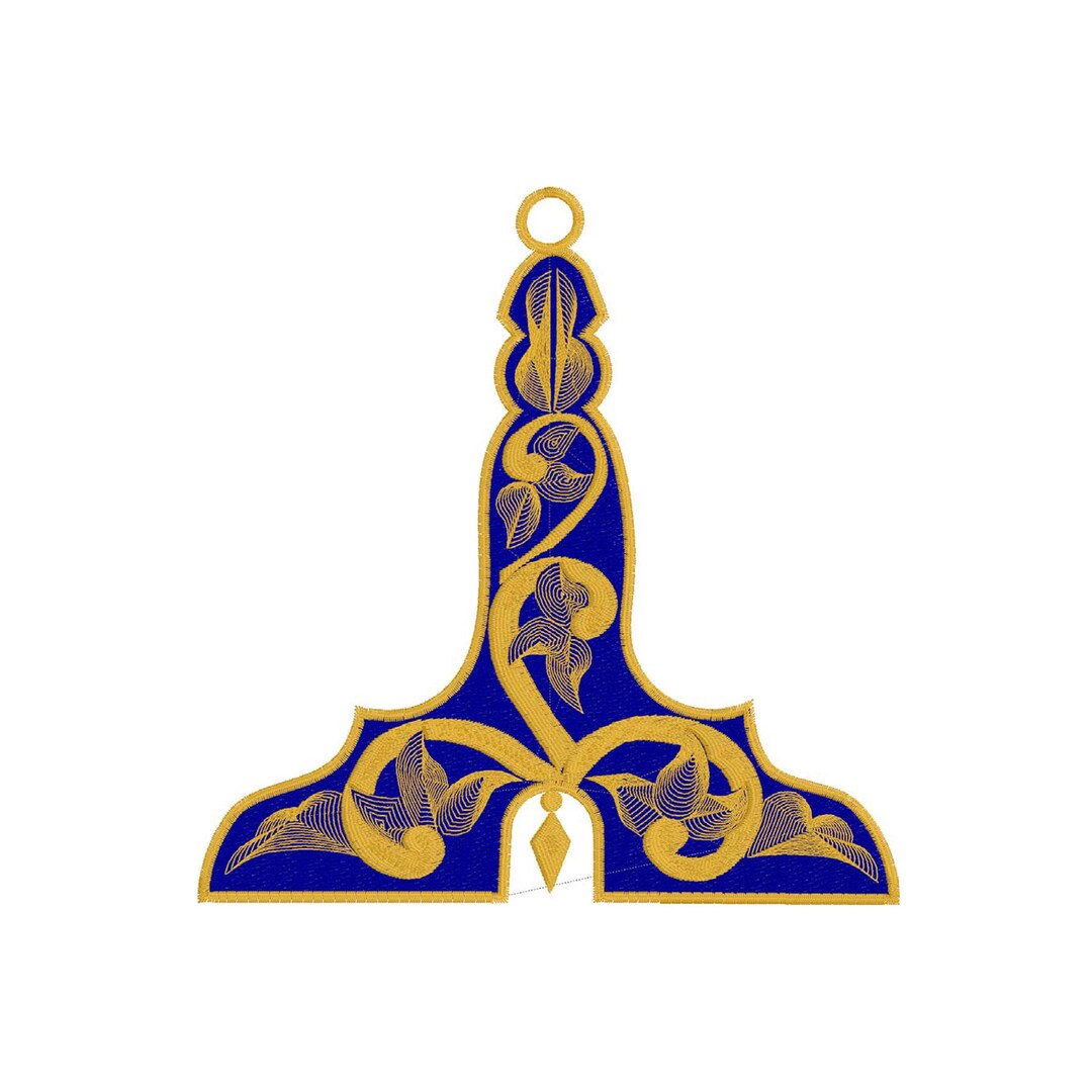 Senior Warden Badge - Master Mason - Embroidery Design Digital File ...