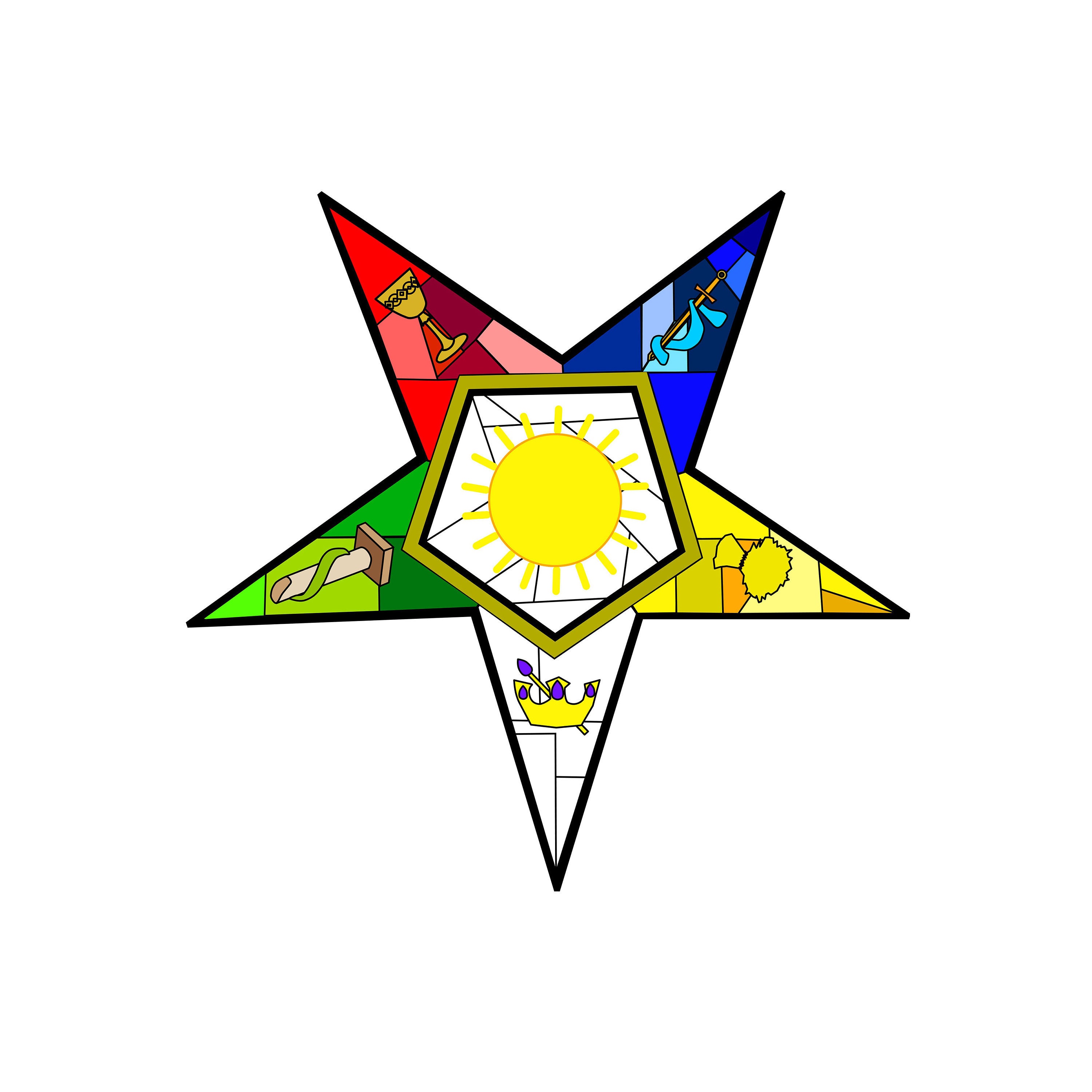 O.E.S. Associate Matron Stained Glass- Silhouette Cut Files - Jpeg, Svg ...