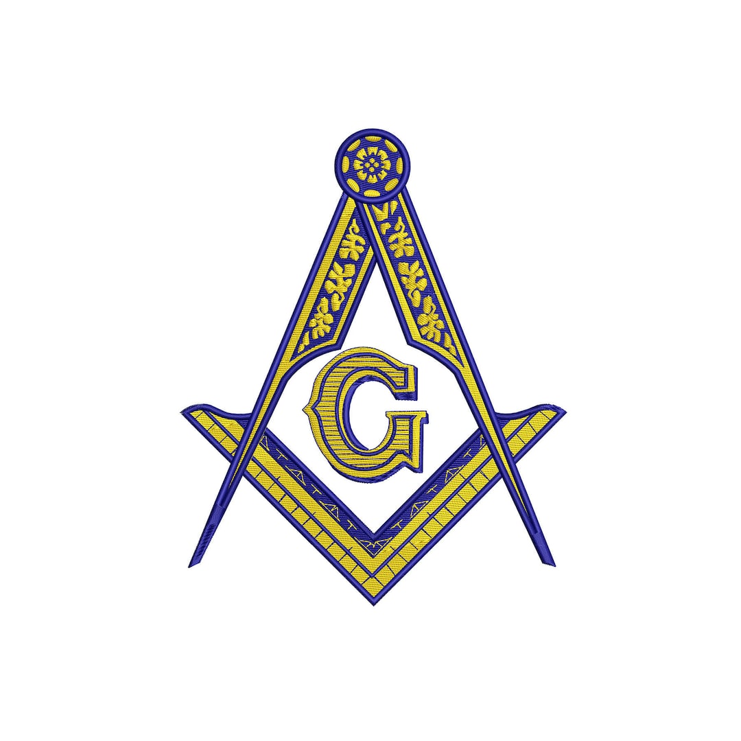 Master Mason - Square and Compasses - Embroidery Design Digital File ...
