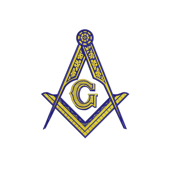 Master Mason Square and Compasses Embroidery Design - Etsy