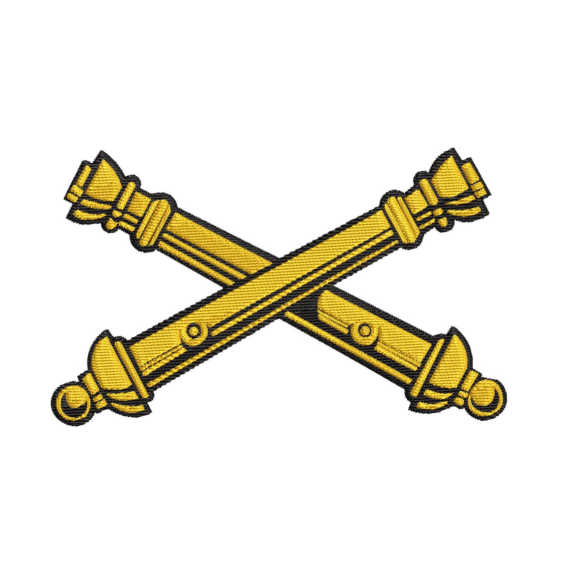 Cross Cannons - Digital Machine Embroidery File - 2x3, 3x4, 4x5, 4x6 ...