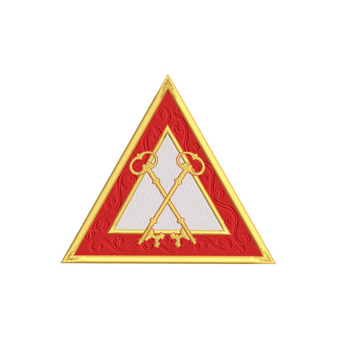 Royal Arch Masons - Treasurer Badge - Elaborate - Embroidery Design ...