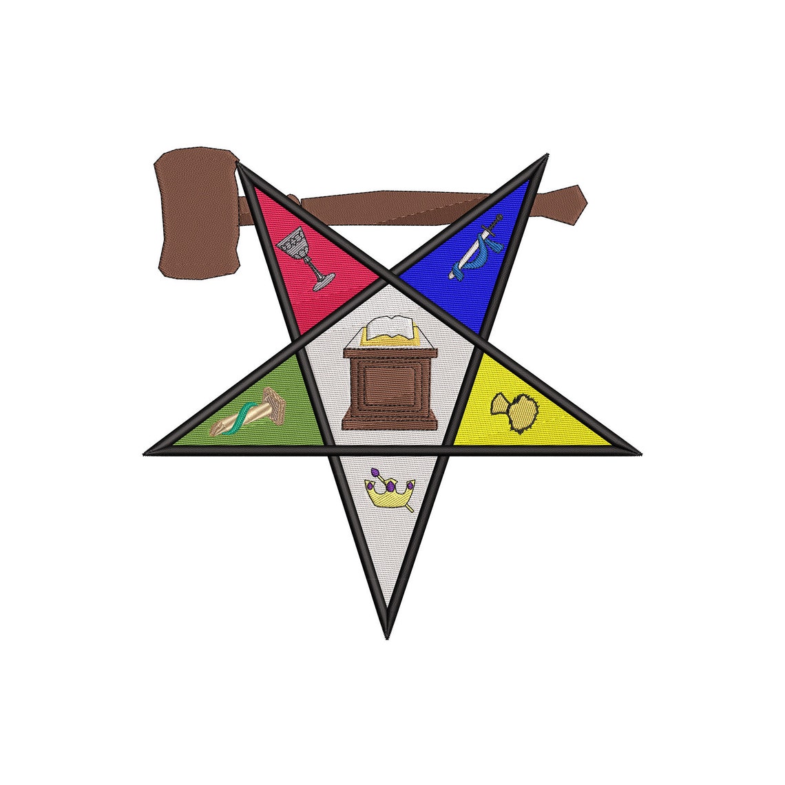 PHA OES Past Worthy Matron Embroidery Design Digital File | Etsy