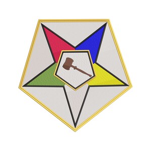 O.E.S. Worthy Grand Matron Emblem - Digital Machine Embroidery Design ...