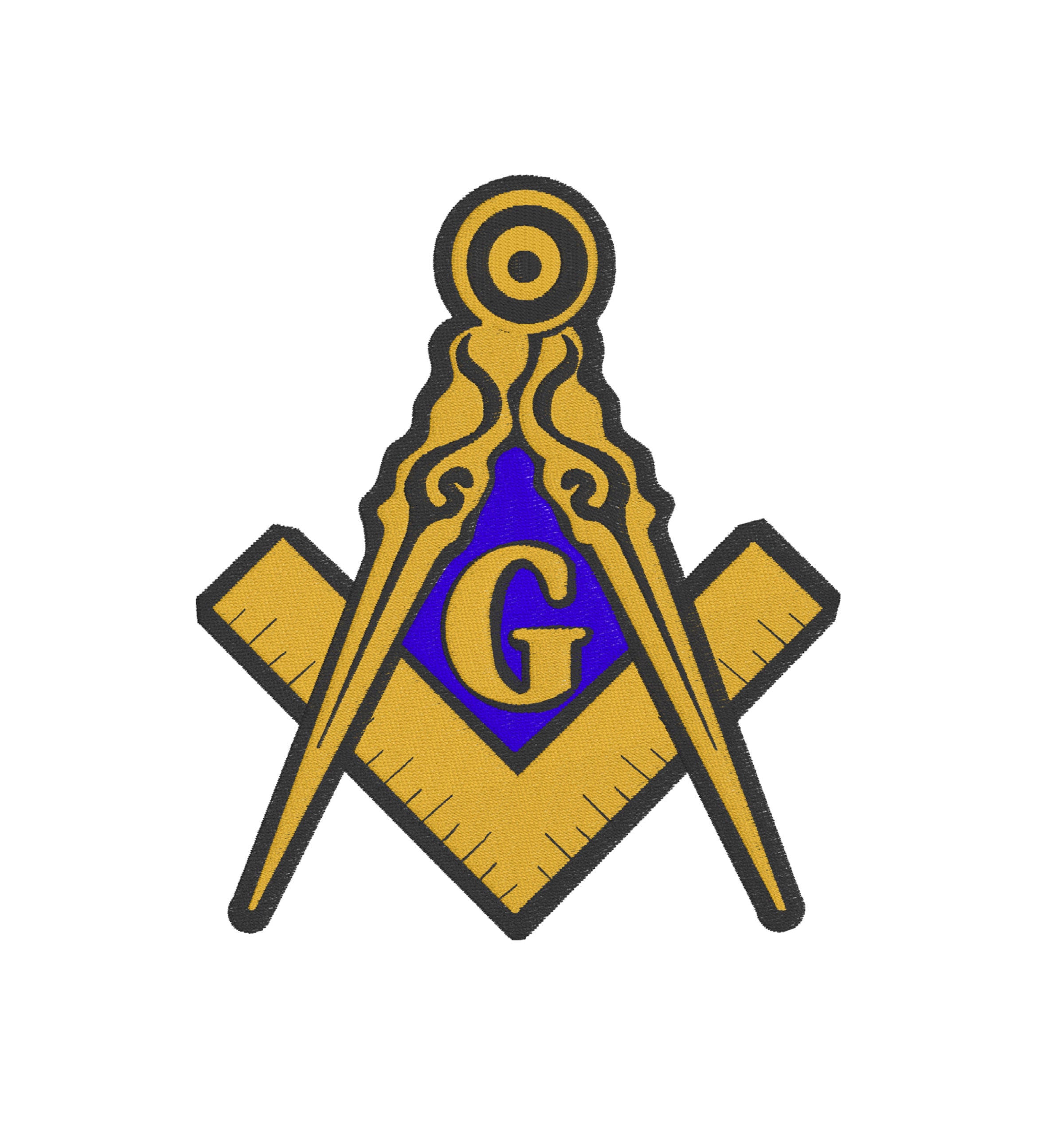 Art & Collectibles Fiber Arts Embroidery Masonic Symbol Embroidery ...