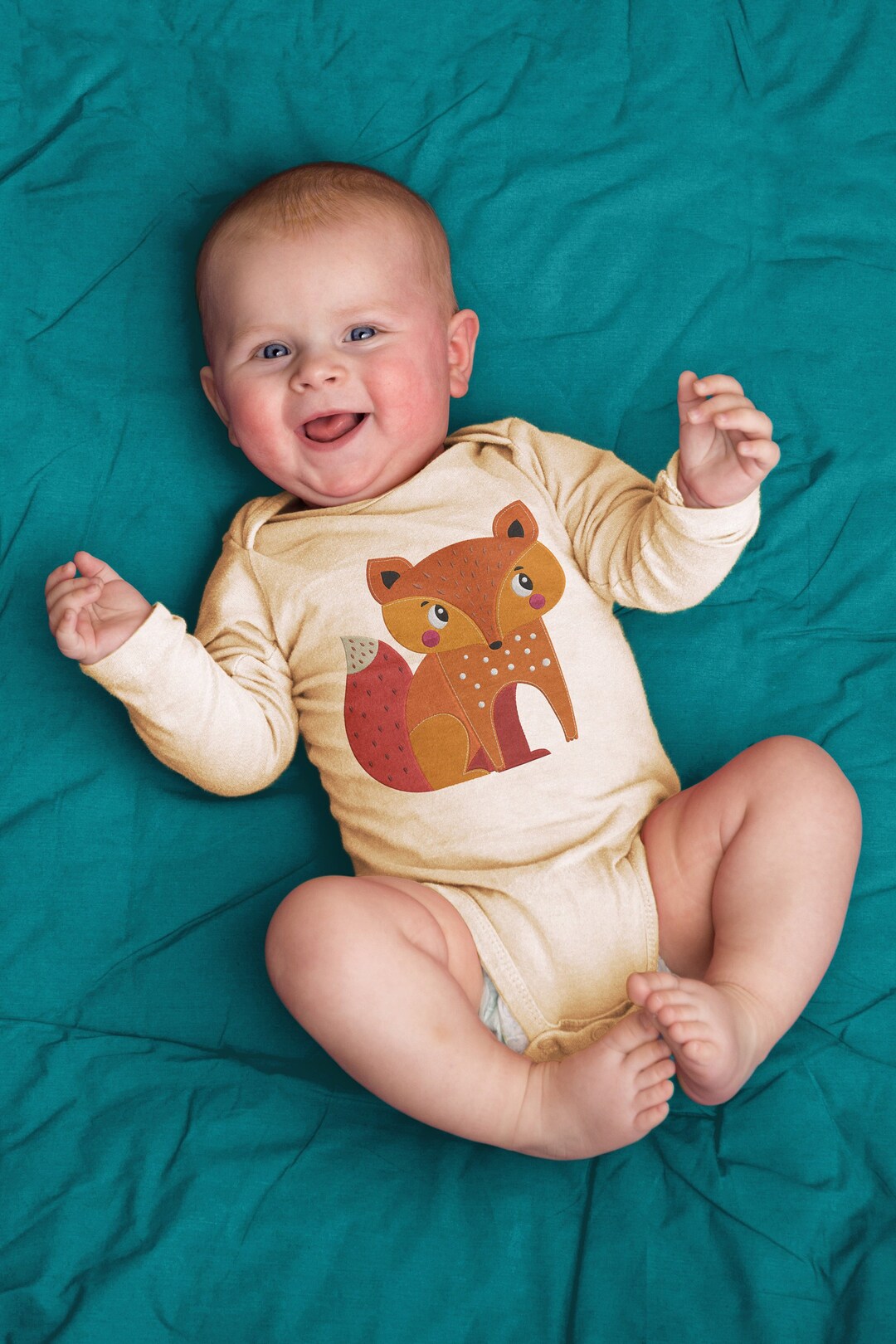 Cute Little Orange Foxie - Digital Machine Embroidery Design - 3x3, 4x4 ...