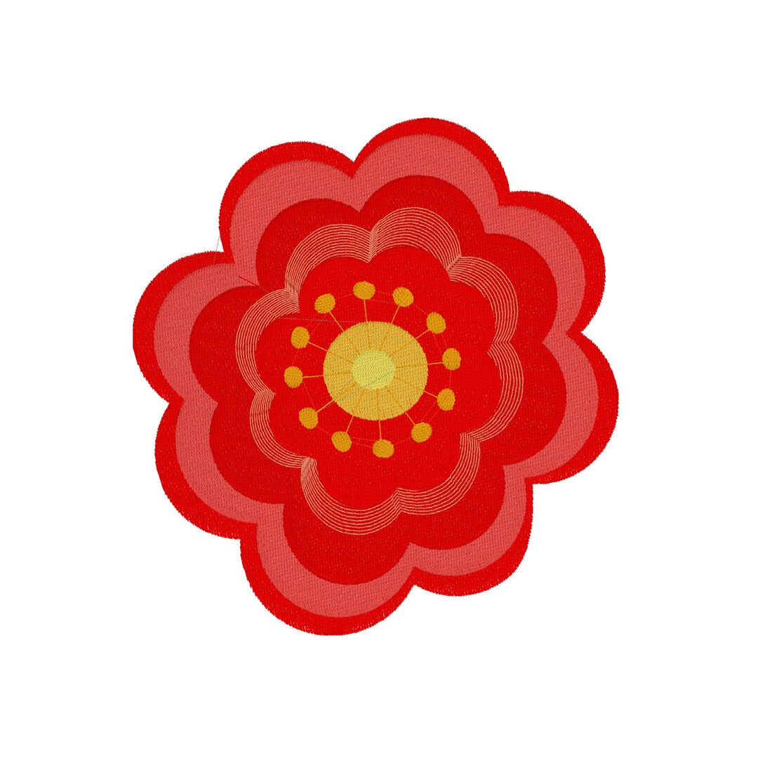 Mexican Poppy- Cinco De Mayo - Embroidery Design - 4x4, 6x6, 8x8, 10x10 ...