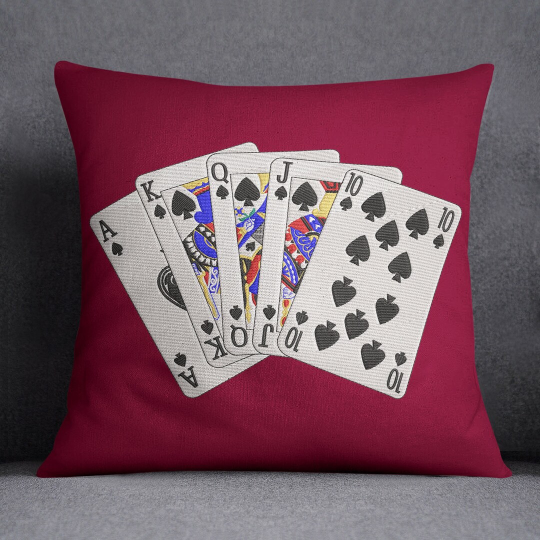 Playing Cards - Digital Machine Embroidery Design - 3x4, 4x5, 5x6, 5x7 ...