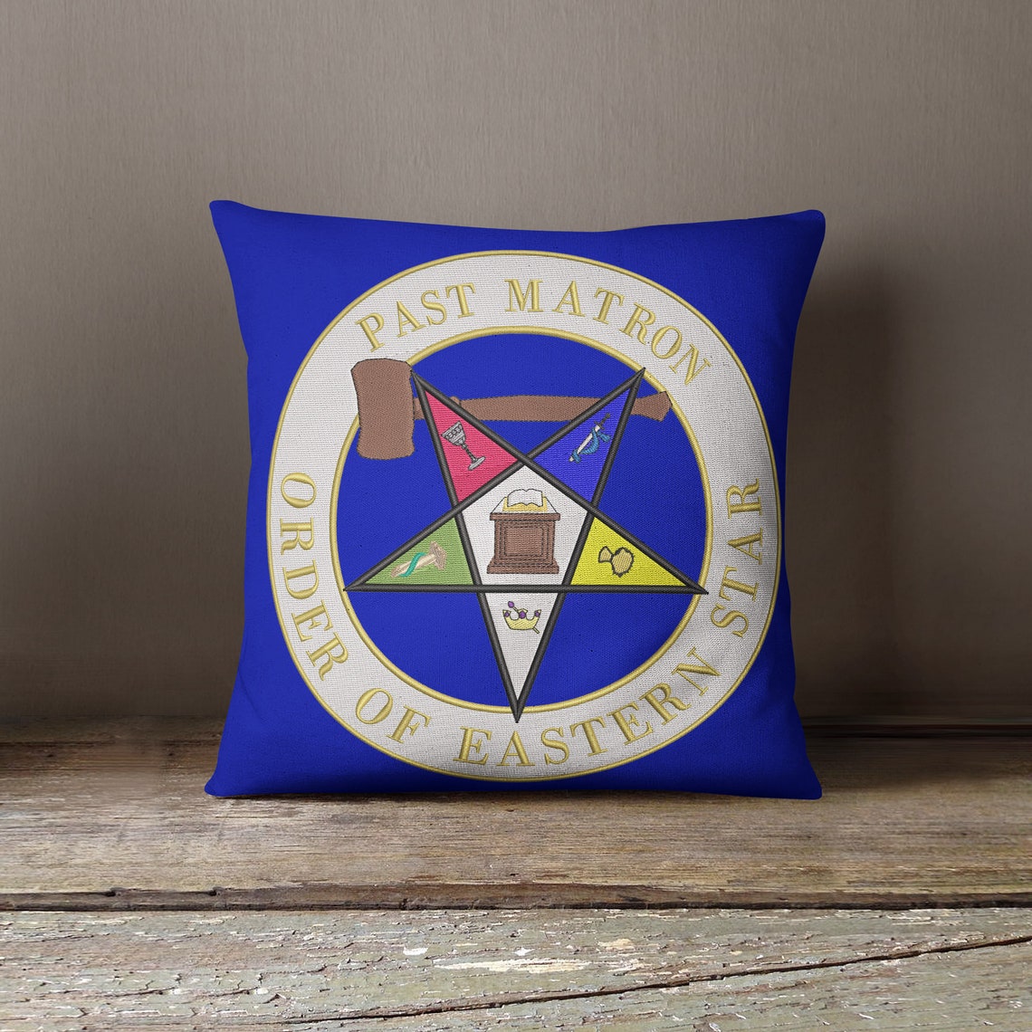 PHA OES Past Worthy Matron raised Text Embroidery Design - Etsy