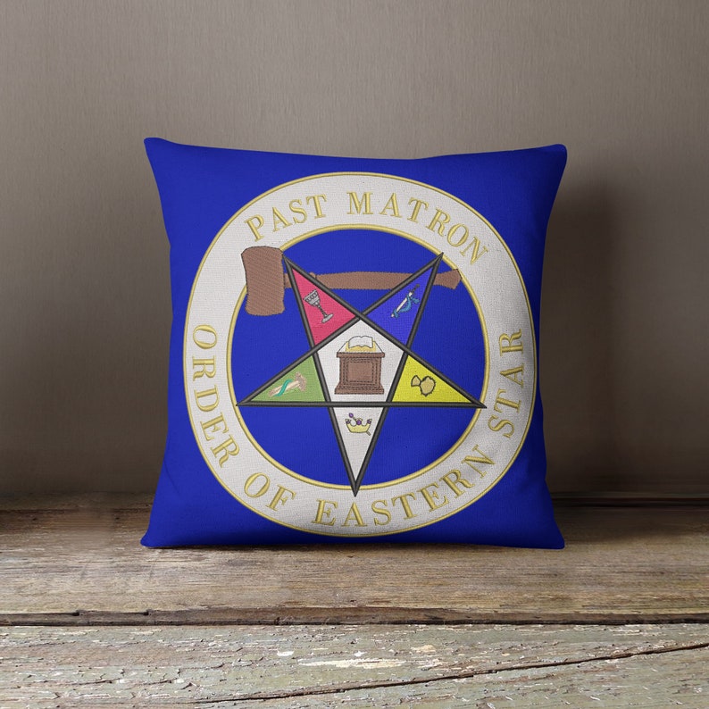 PHA OES Past Worthy Matron raised Text Embroidery Design - Etsy