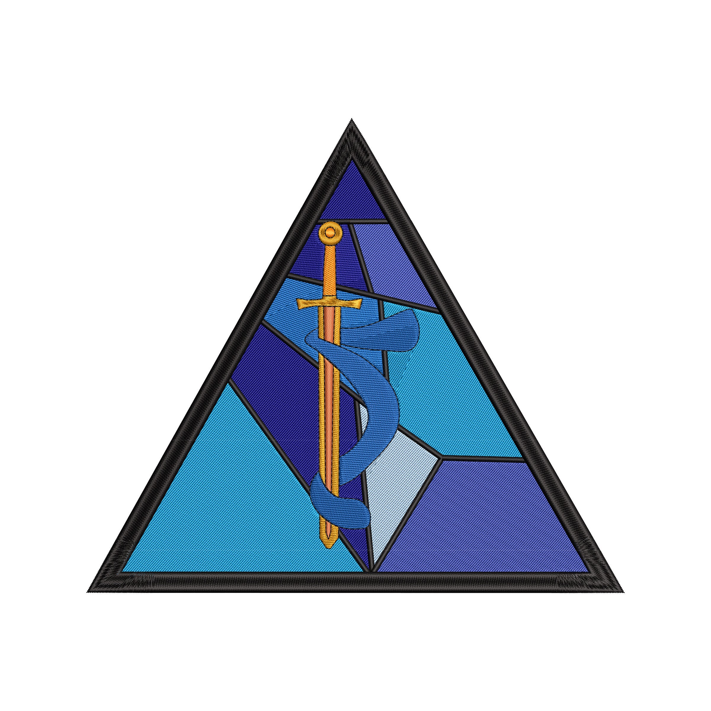 O.E.S. Adah Stained Glass Emblem - Digital Machine Embroidery Design ...