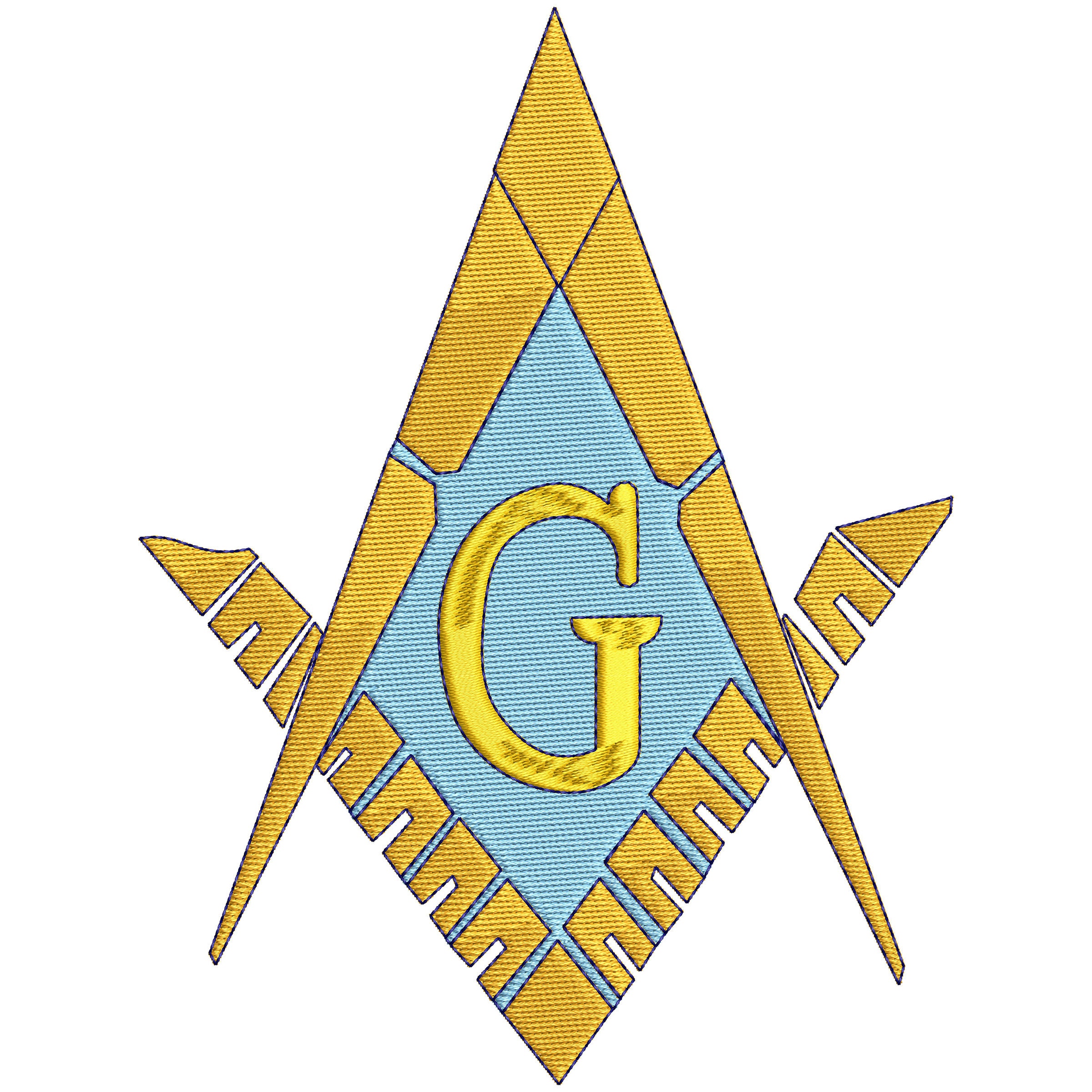 Fractured Square and Compasses - Digital Machine Embroidery Designs ...