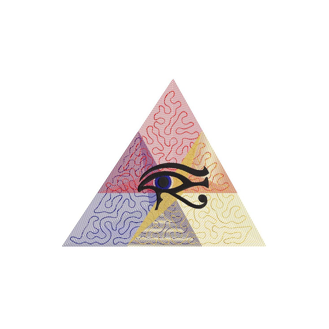 Eye of Ra - Embroidery Design - 4x4, 5x6, 7x8, 9x10, 10x12, and 12x14 ...