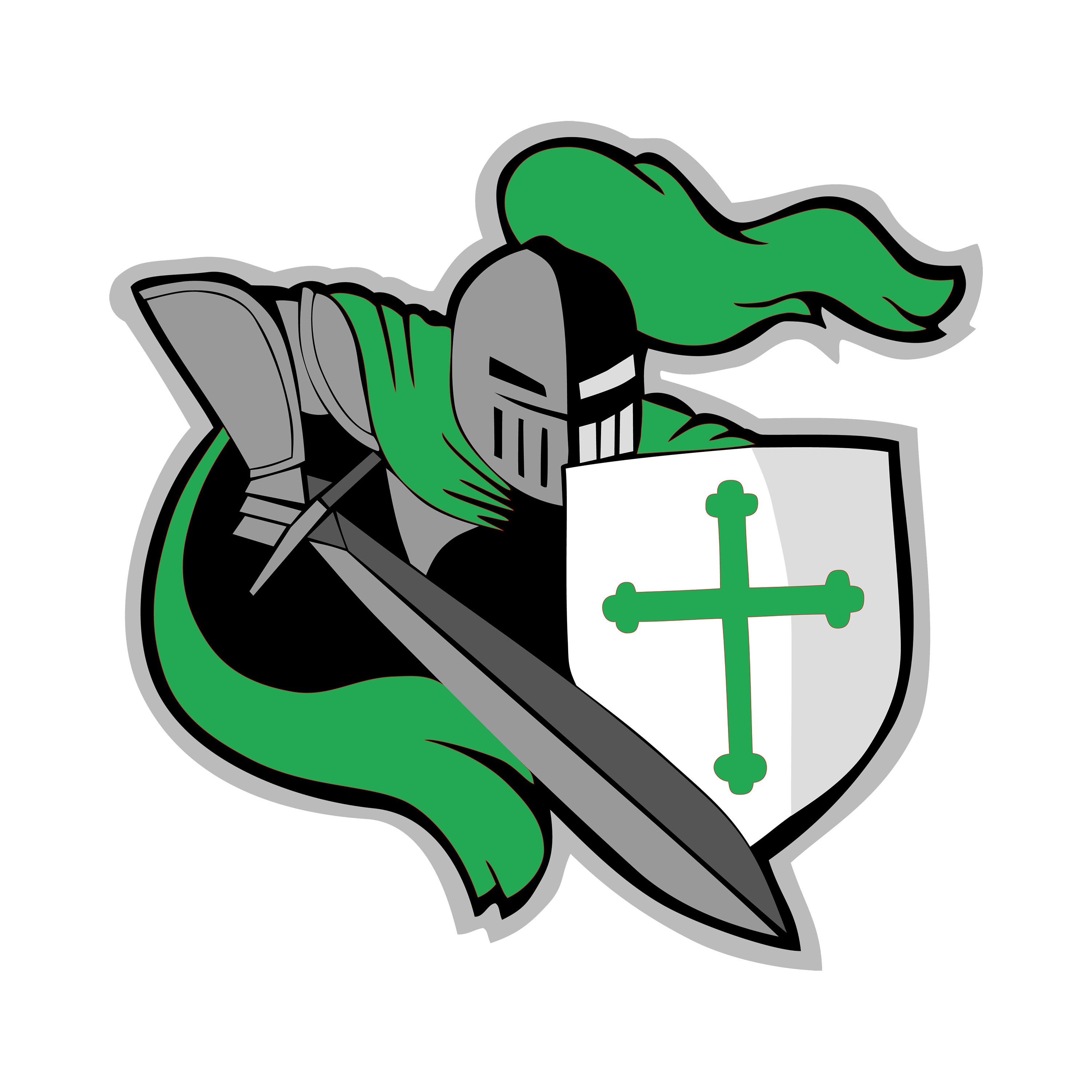Green Crusader W Sword Silhouette and Cricut Cut Files - Etsy Australia