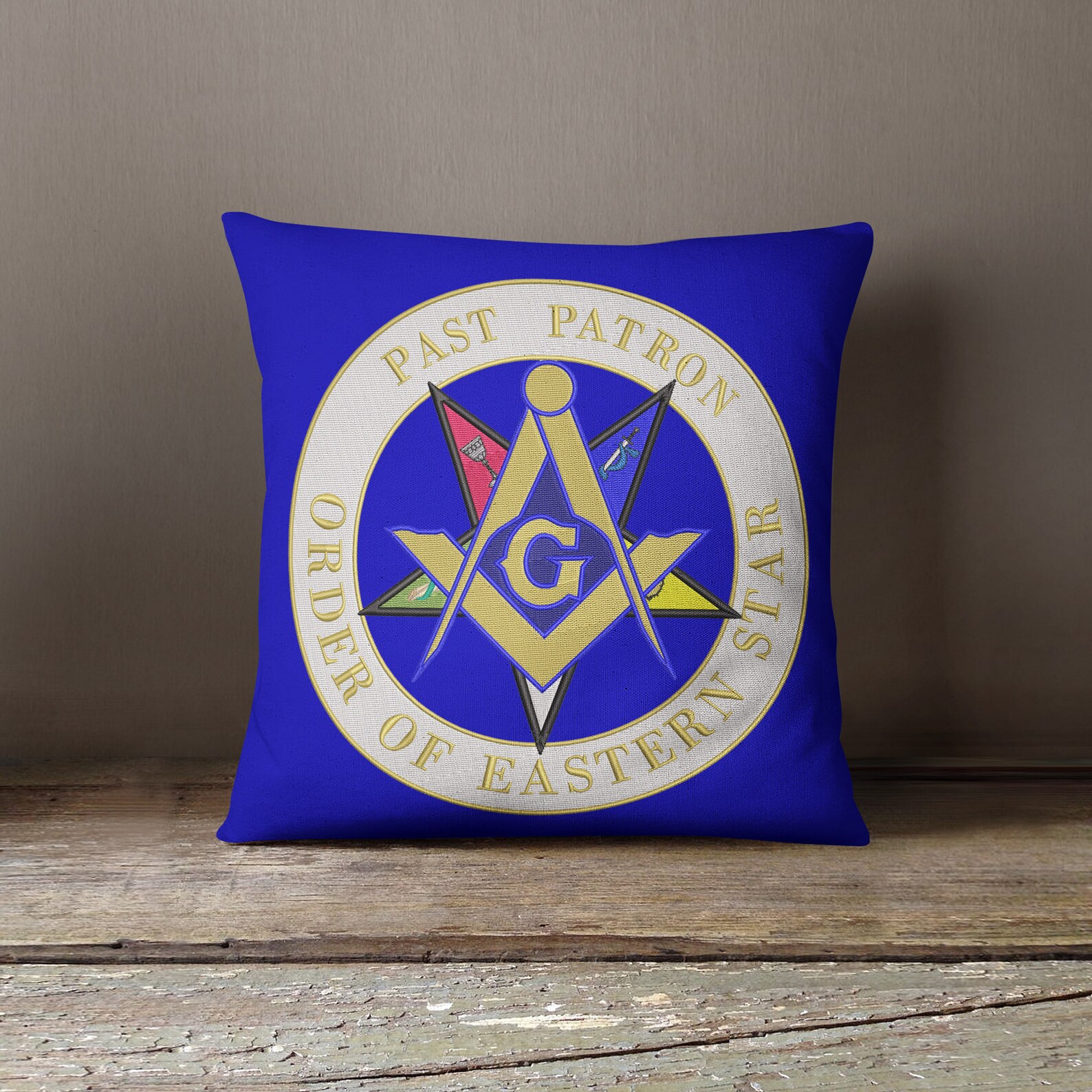 PHA OES Past Worthy Patron raised Text Embroidery Design - Etsy