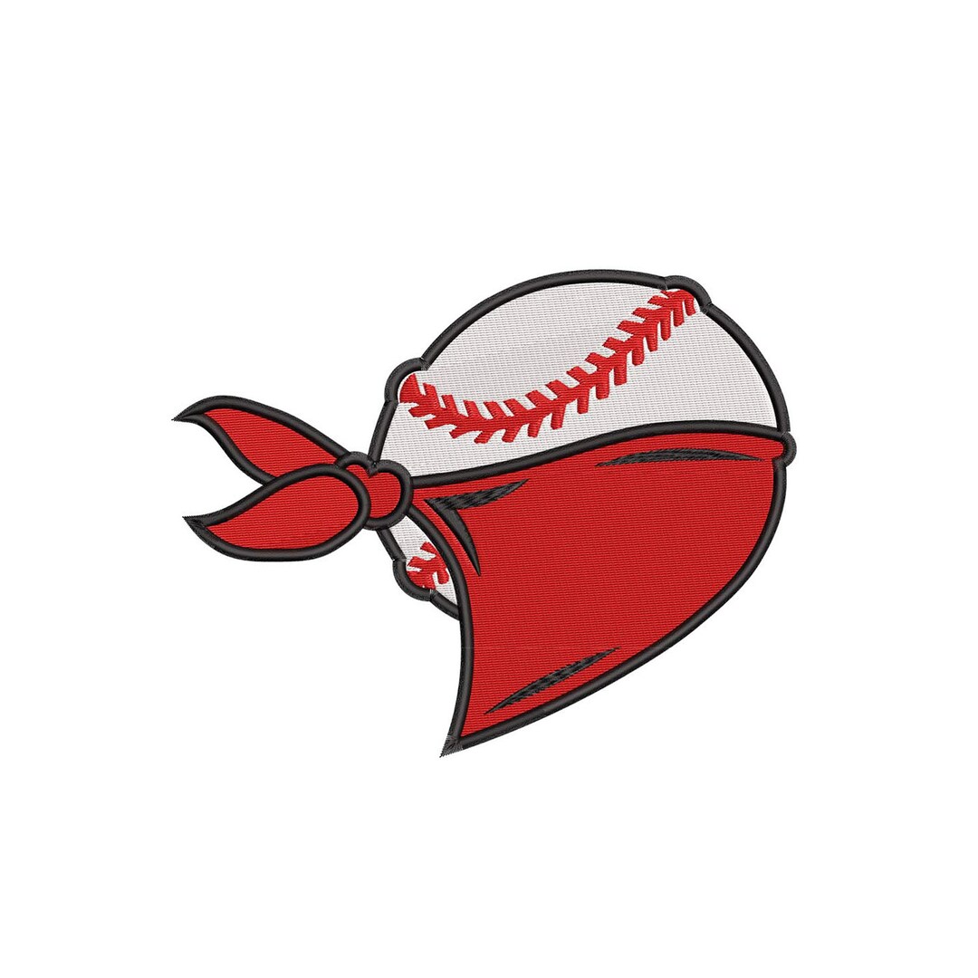 Baseball Bandit- Embroidery Design - 2.5x3, 4x4, 5x6, 7x8, 8x10, 10x12 ...