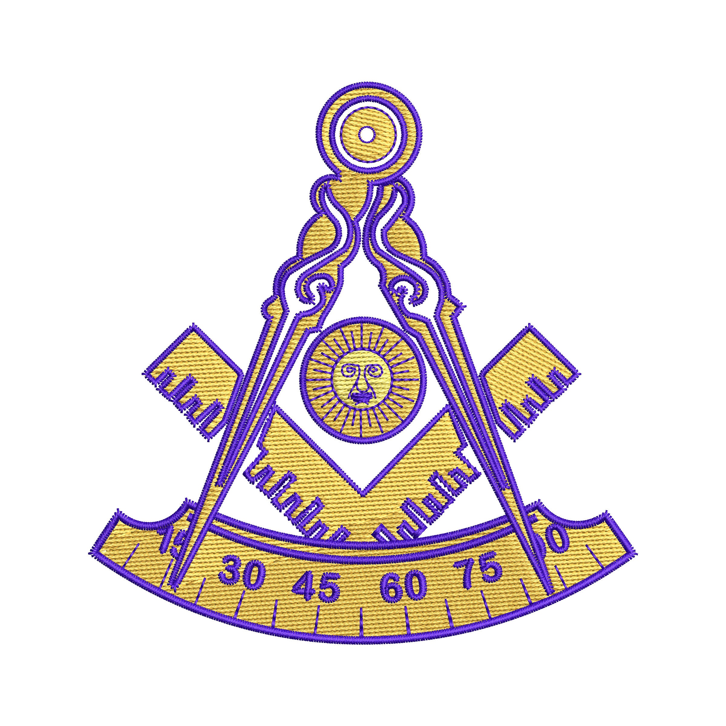 Past Master Emblem Digital Machine Embroidery File 3x3 - Etsy Israel